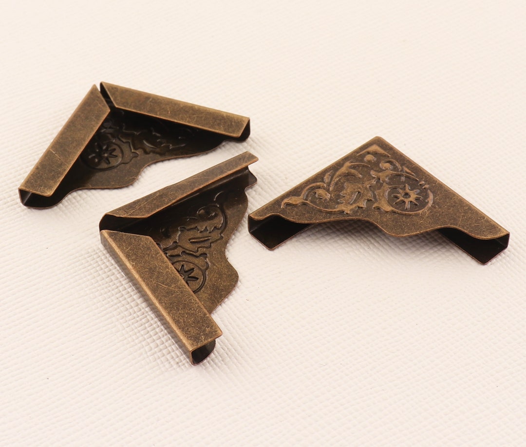Bronze Metal Corner, Box Corner,25mm Decorative Corners,50pcs Book ...