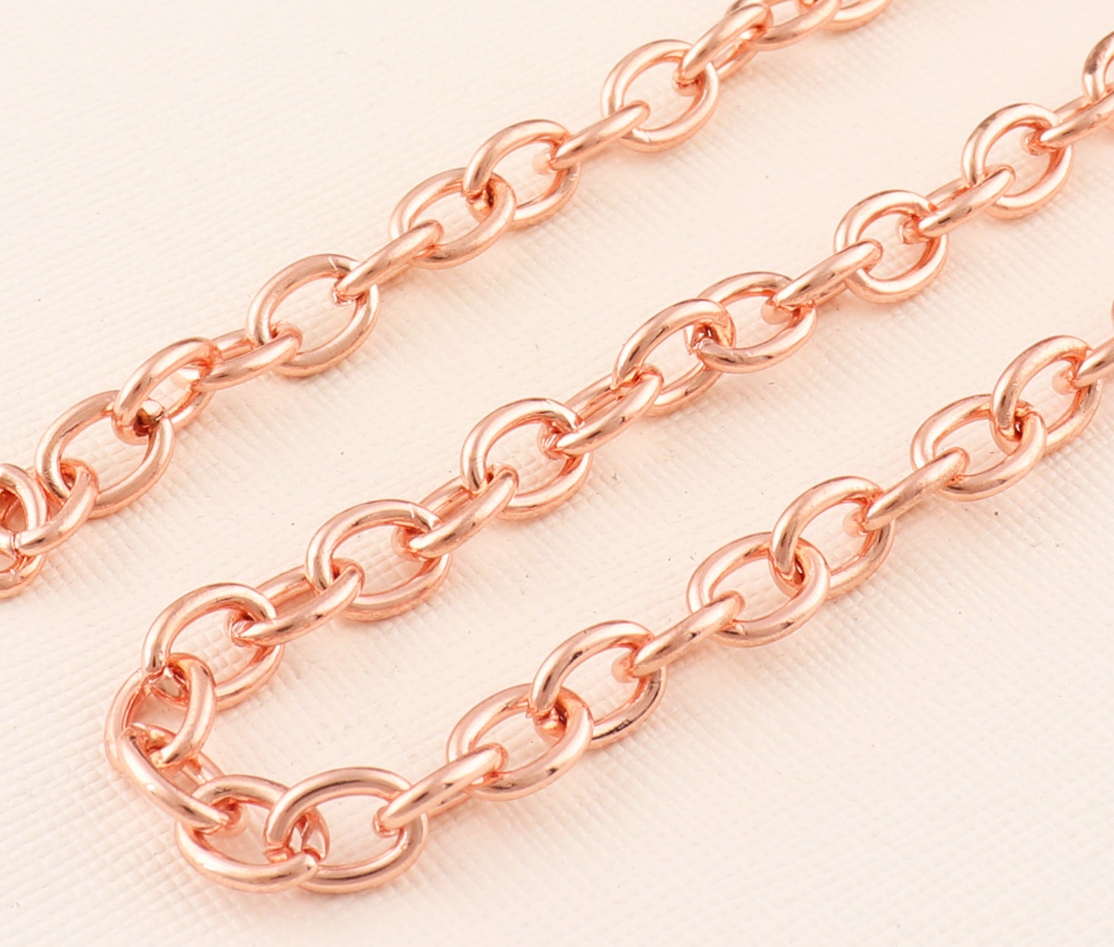 Rose Gold 8mmx5mm Purse Chain Metal Shoulder Handbag Strap - Etsy