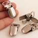 Metal Suspender Clips,silver Metal Pacifier Clips Buckles Suspender ...