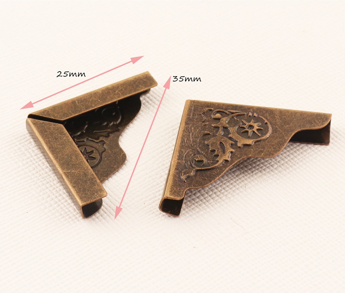 Bronze Metal Corner Box Corner25mm Decorative Corners50pcs | Etsy