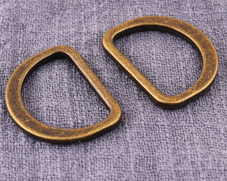 6PCS Bronze Heavy Duty D Ring Round Rings Metal D Rings - Etsy