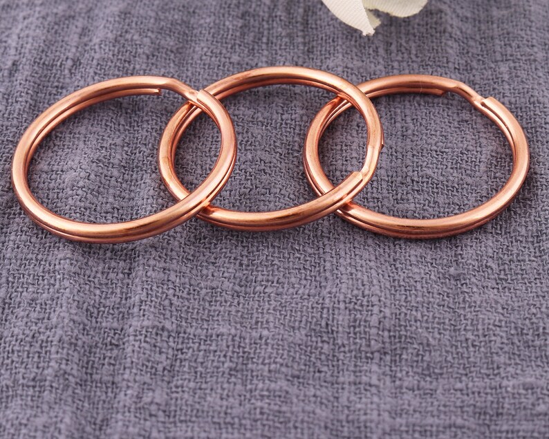 12mm 100pcs Rose Gold Split Split Key Ring,round Steel Split Ring,key ...