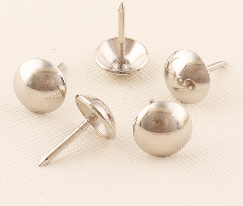 Silver Round Head Decorative Nails 100pcs Push Pins Thumb - Etsy