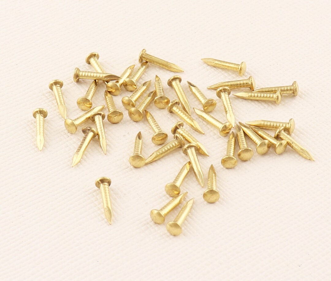 200pcs Gold Flat Head Screws for Small Box Hardware, Wood Screws, 8mm ...