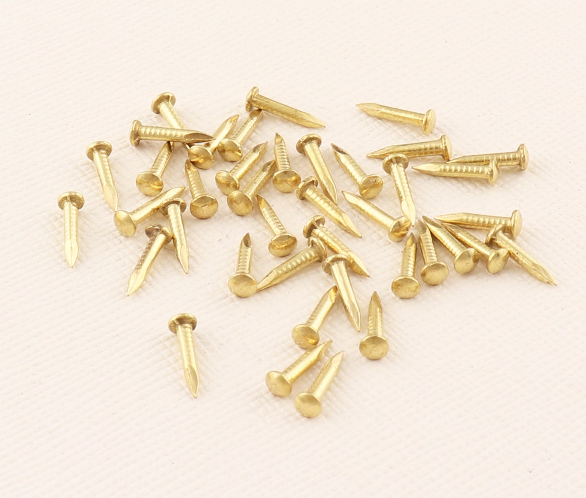 200pcs Gold Flat Head Screws for Small Box Hardware Wood | Etsy