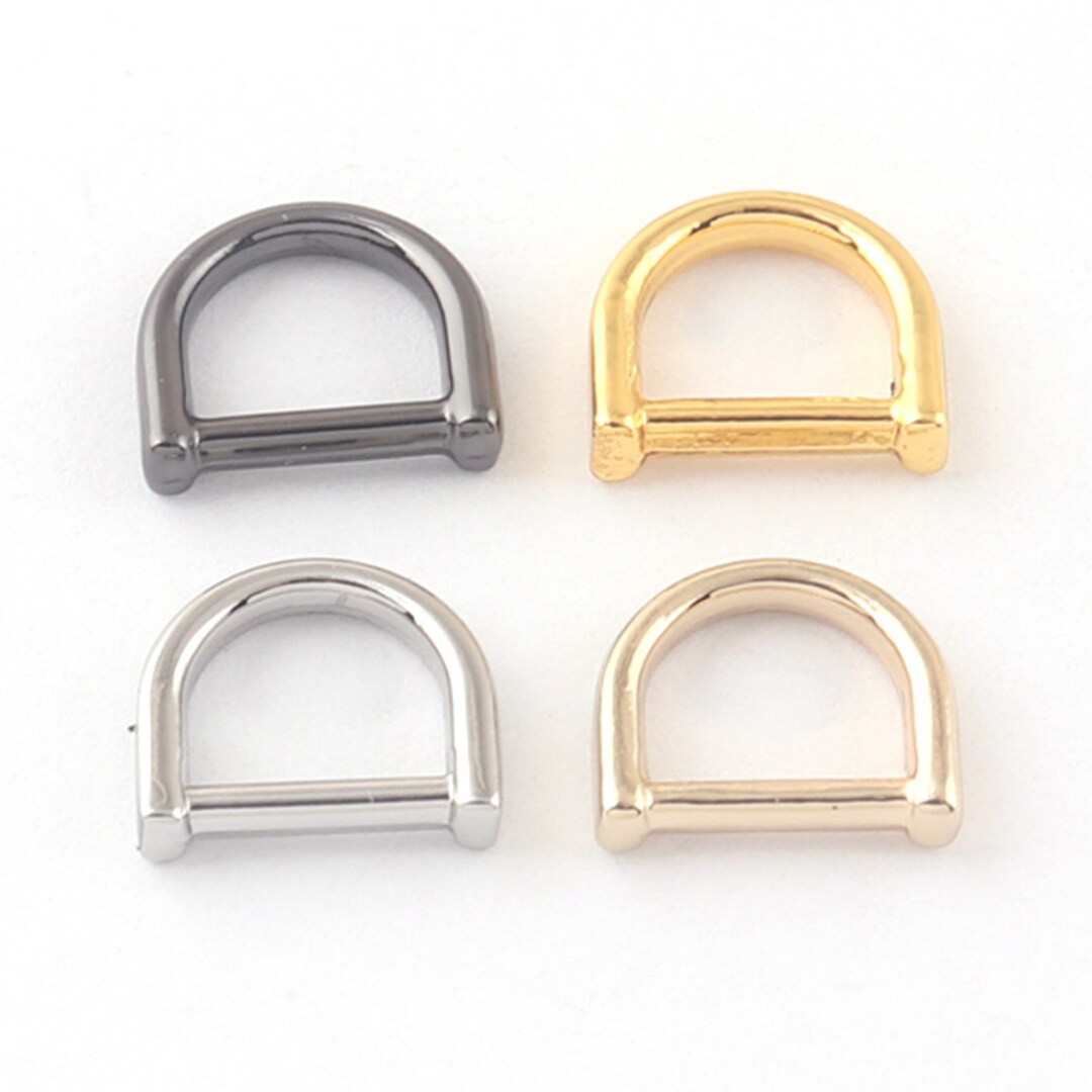 D Rings Silver/pale Gold/gold/gunmetal 1/3''(7mm) Metal Rings,bag ...