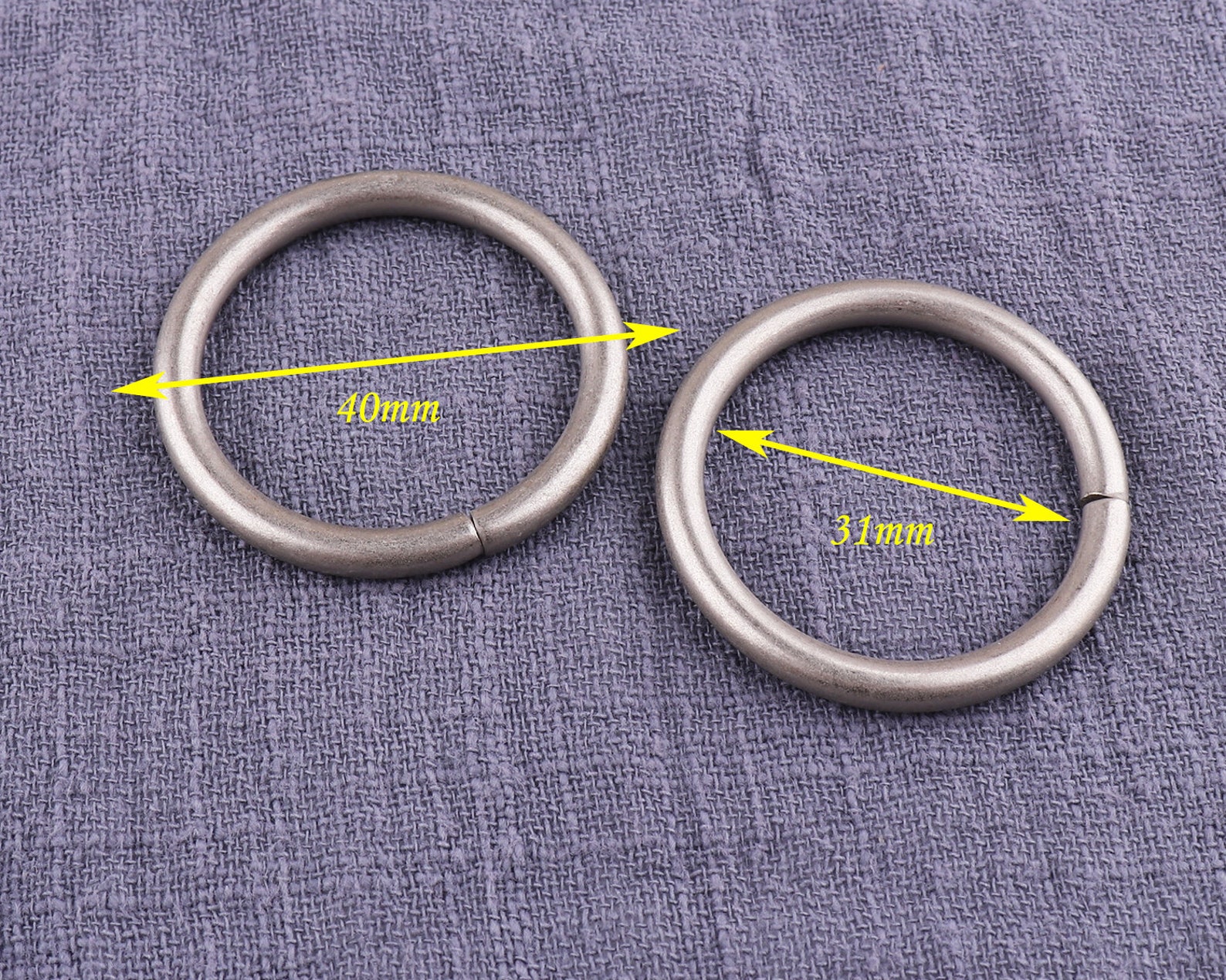 6pcs Open Jump Rings40mm Matt Silver Split Jump Rings Metal - Etsy