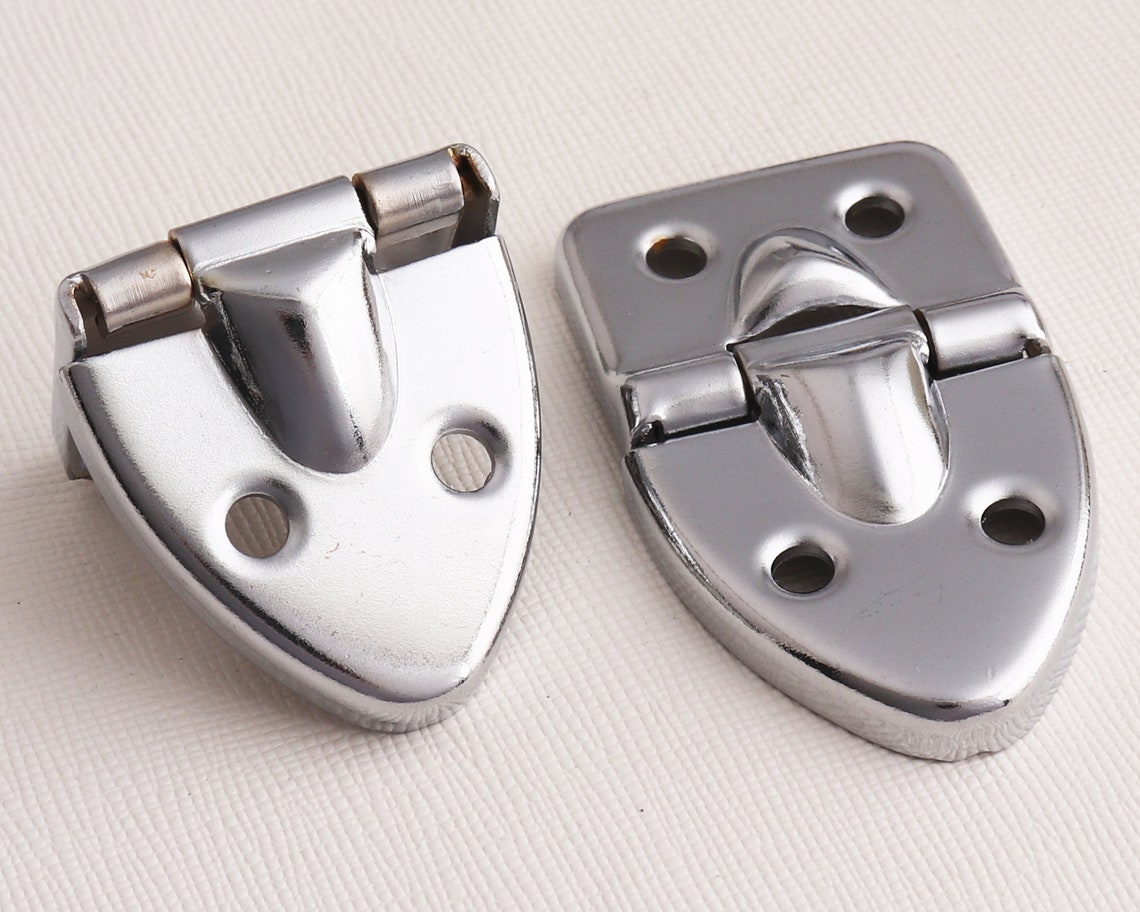 Silver metal hinges/Box hinges/Cabinet hinges/Woodworking | Etsy