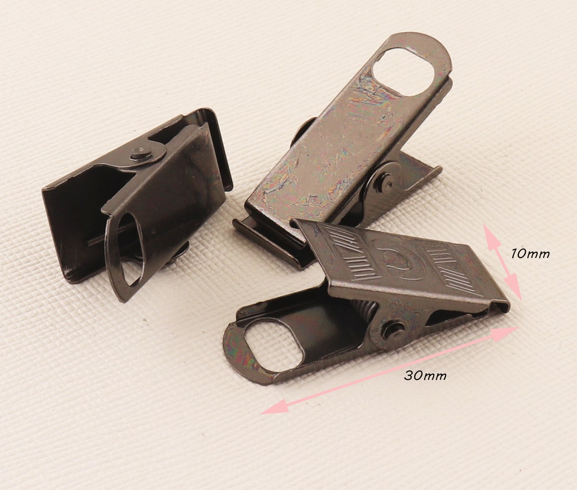 Black Metal ID Badge ClipsBadge HoldersID Holder Clips Name | Etsy