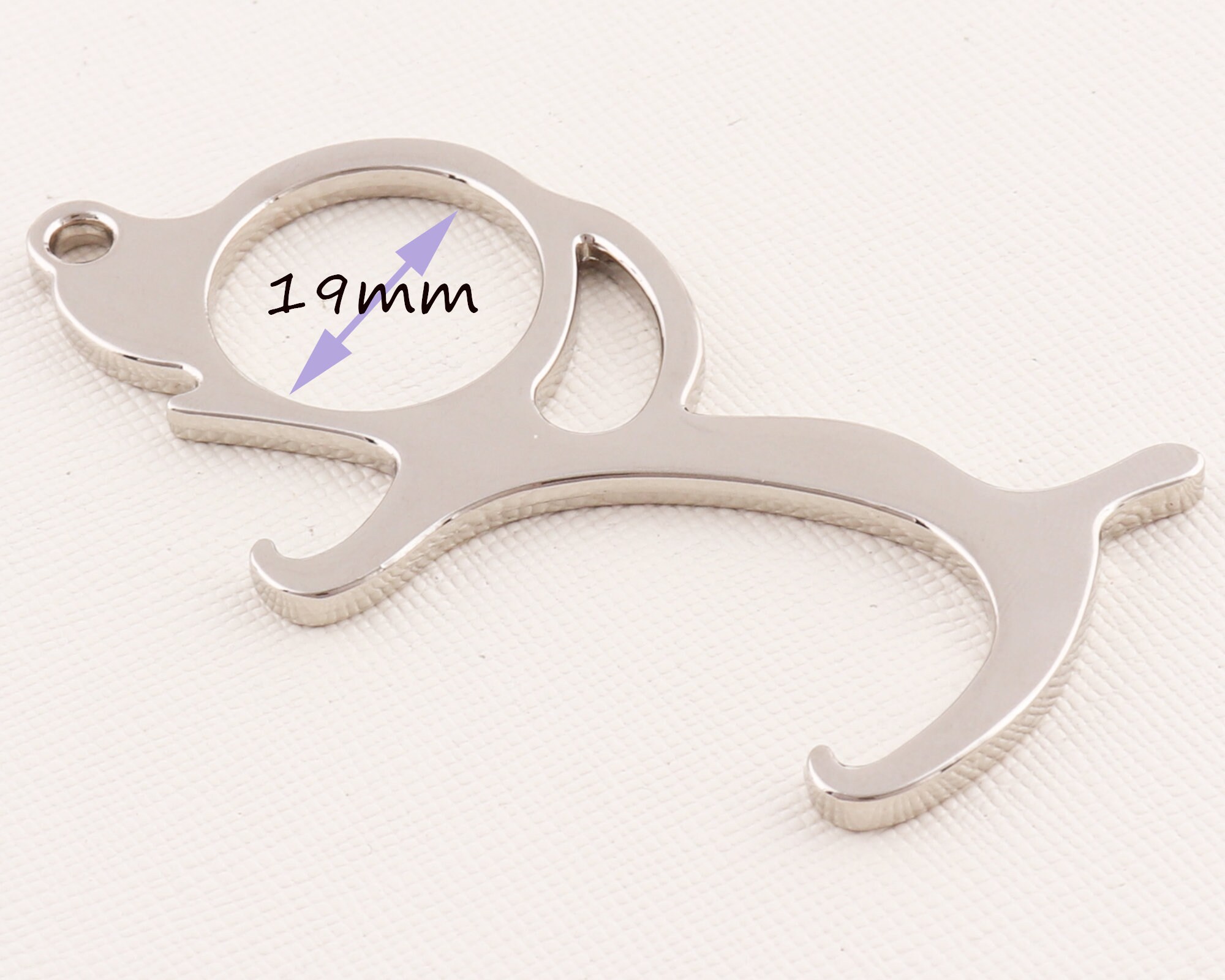 No-contact Germ Key Zinc Door Opener Touchless Tool Handle - Etsy