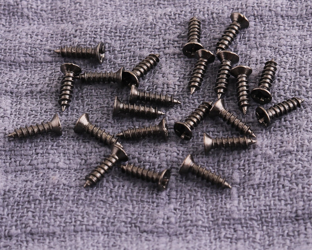 8mmx3mm 100pcs Mini Tiny Machine Screw,hand Forged Hammered Decorative ...