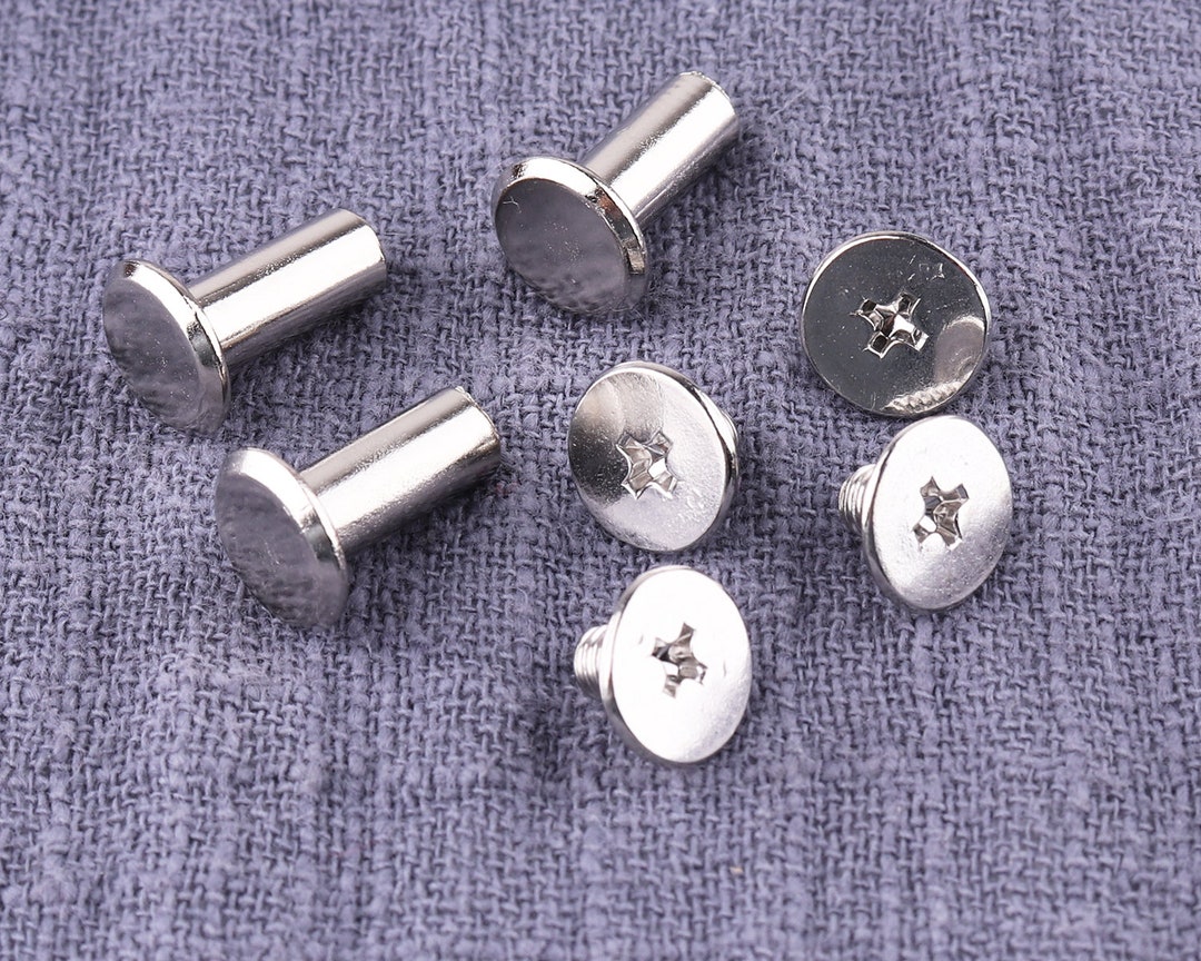 10mm Silver Head Buttons, 20set Rivet Studs Button , Rivets and Studs ...
