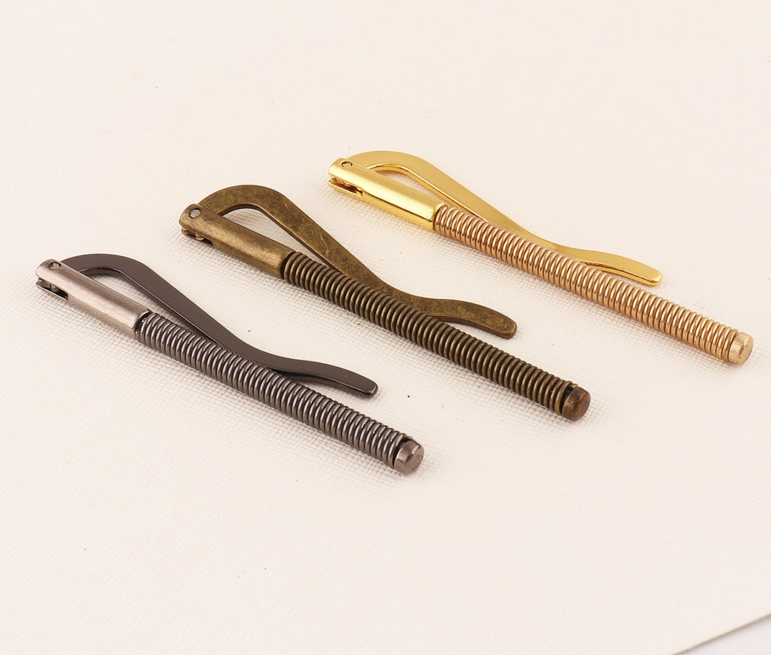 Gunmetal/antique Bronze/gold Wallet Spring, Spring Money Clip Bar for ...