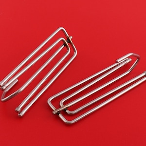12pcs Metal Pleat Curtain Hooks, Silver Curtain Fastener Deep Pinch ...
