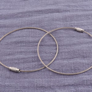 260mm Silver Stainless Steel Wire Key Ring ，stainless Steel Screw ...