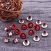 100pcs Red Eyelets Grommets With Washers,brass Eyeletssmall Round ...