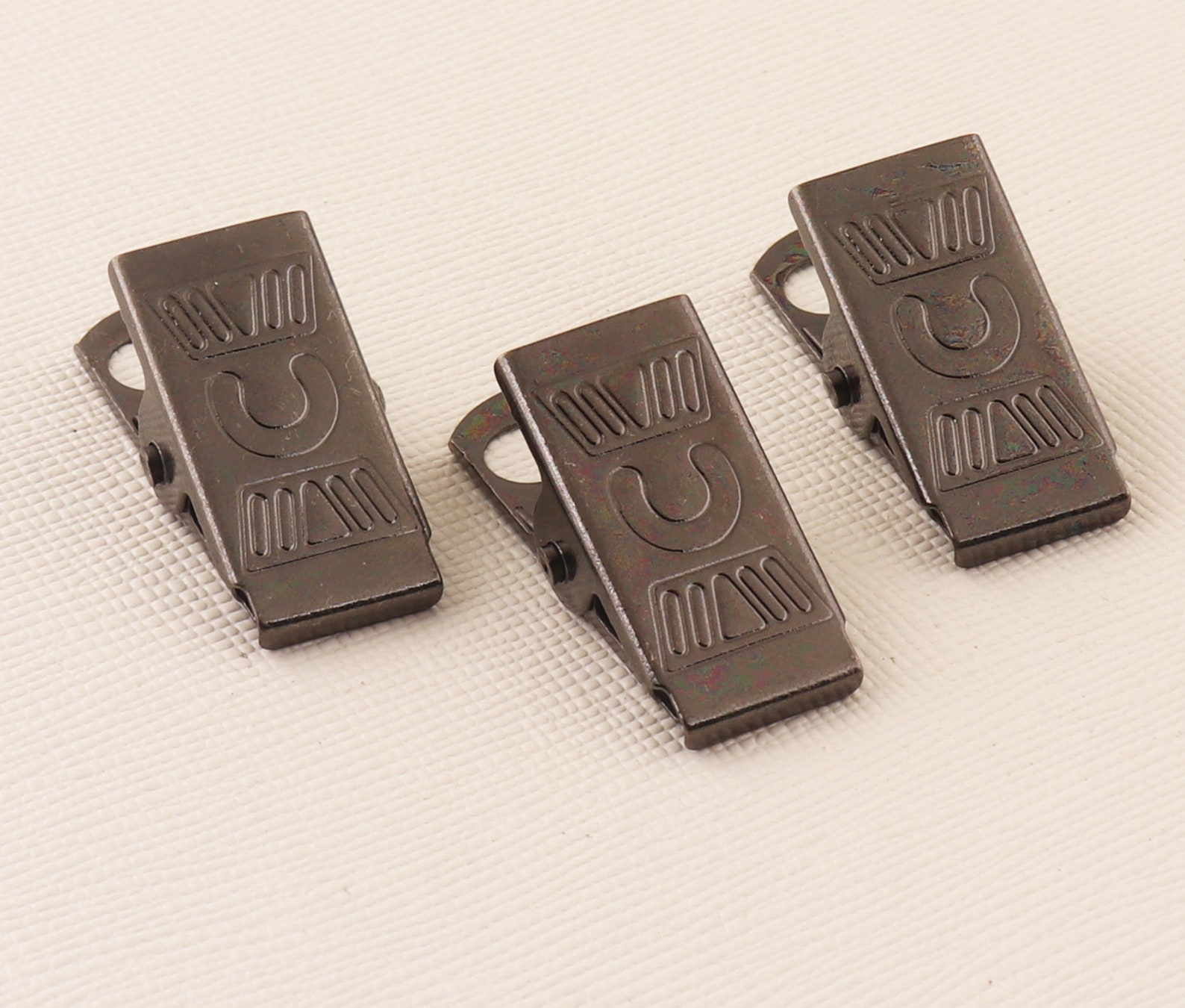 Black Metal ID Badge Clipsbadge Holdersid Holder Clips Name - Etsy