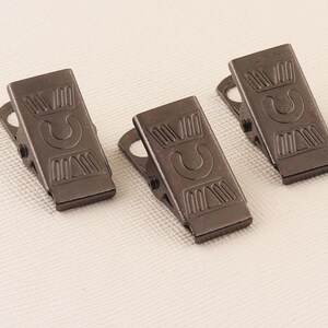 Black Metal ID Badge Clips,badge Holders,id Holder Clips, Name Tag ...