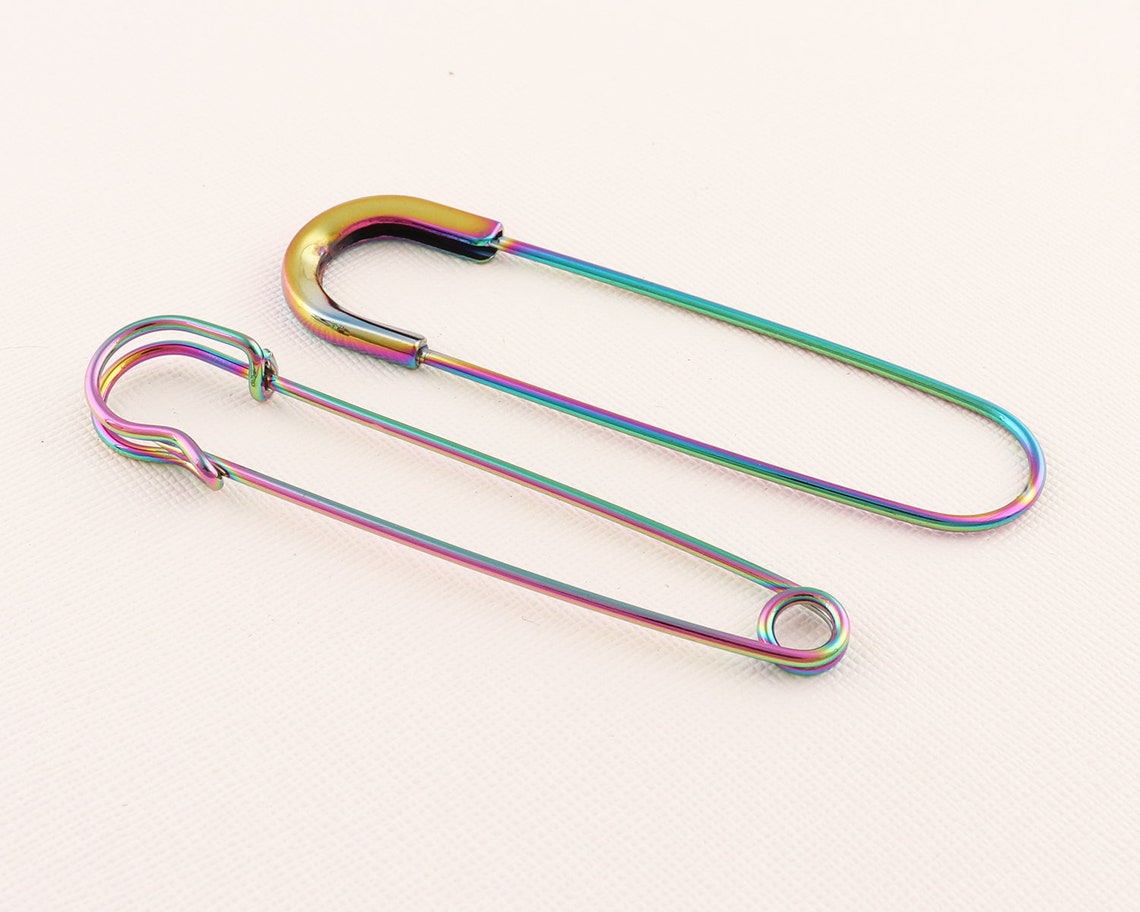 6pcs Rainbow Safety Pins Large Safety Pin Giant Safety Pins | Etsy