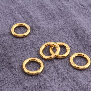 Gold Snap Clip,small Spring Oval Rings, 14pcs Purses Clasps, Carabiner ...