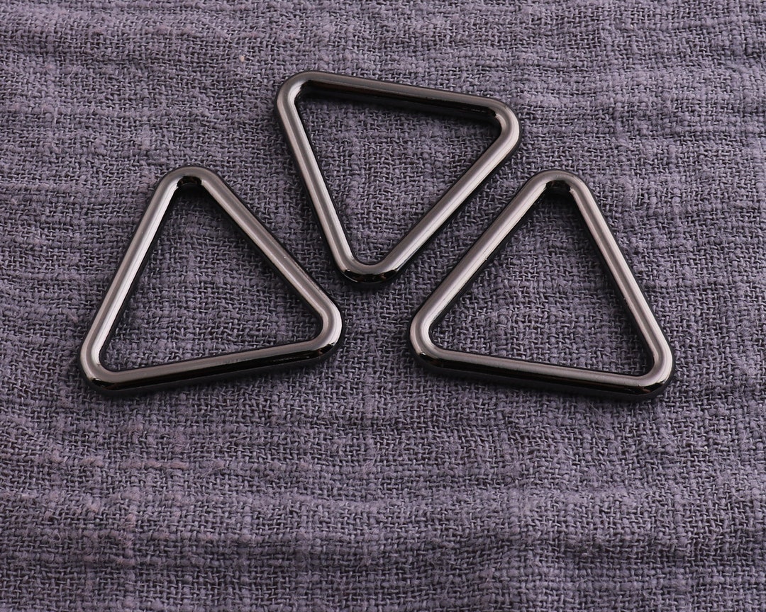 6pcs Triangle Shape Jump Rings , Silver Tone Triangle Jumpring or Bails ...