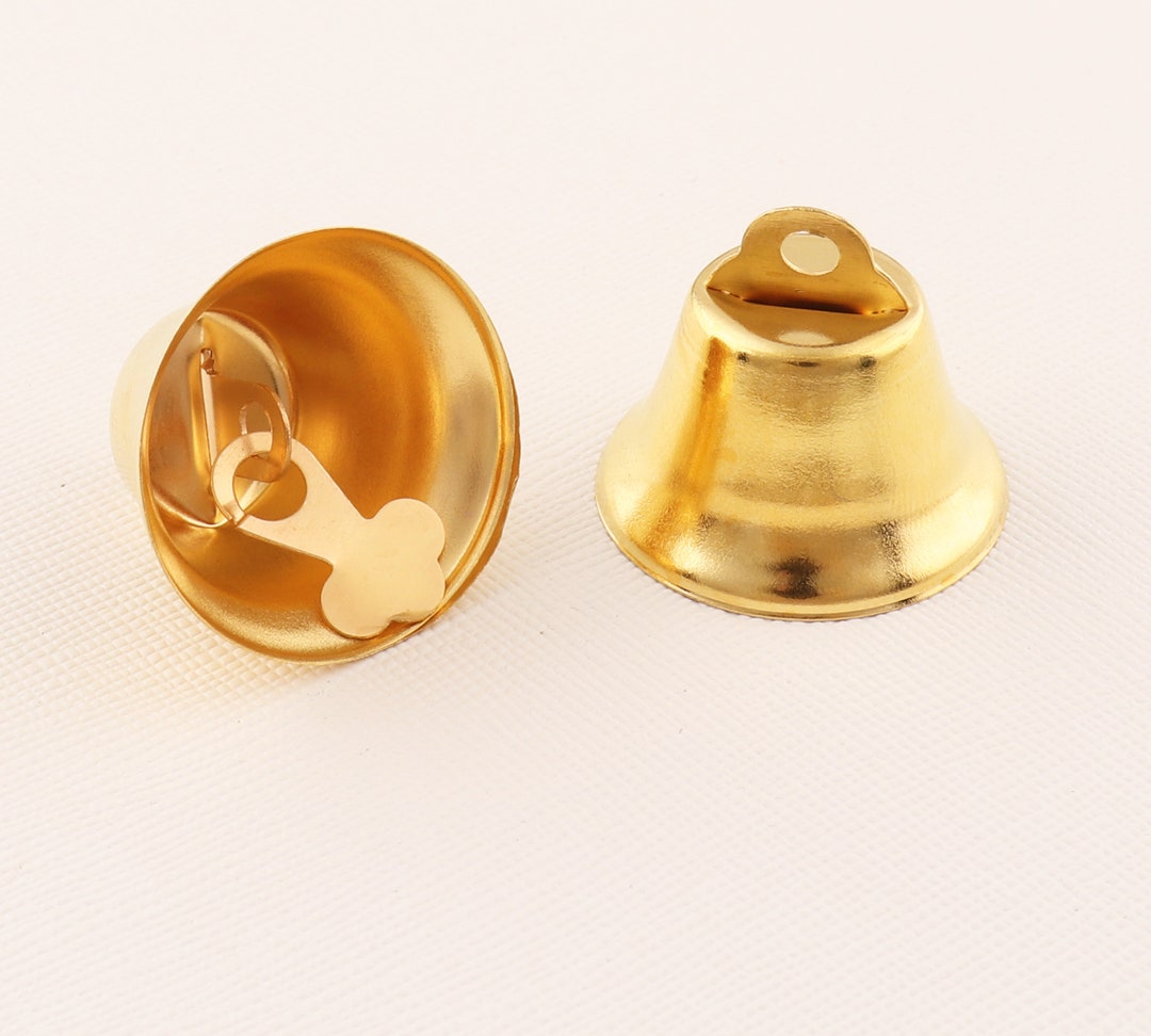 Gold Metal Bell, Christmas Bells, 20pcs Jingle Bells, 26mm Jewellery ...