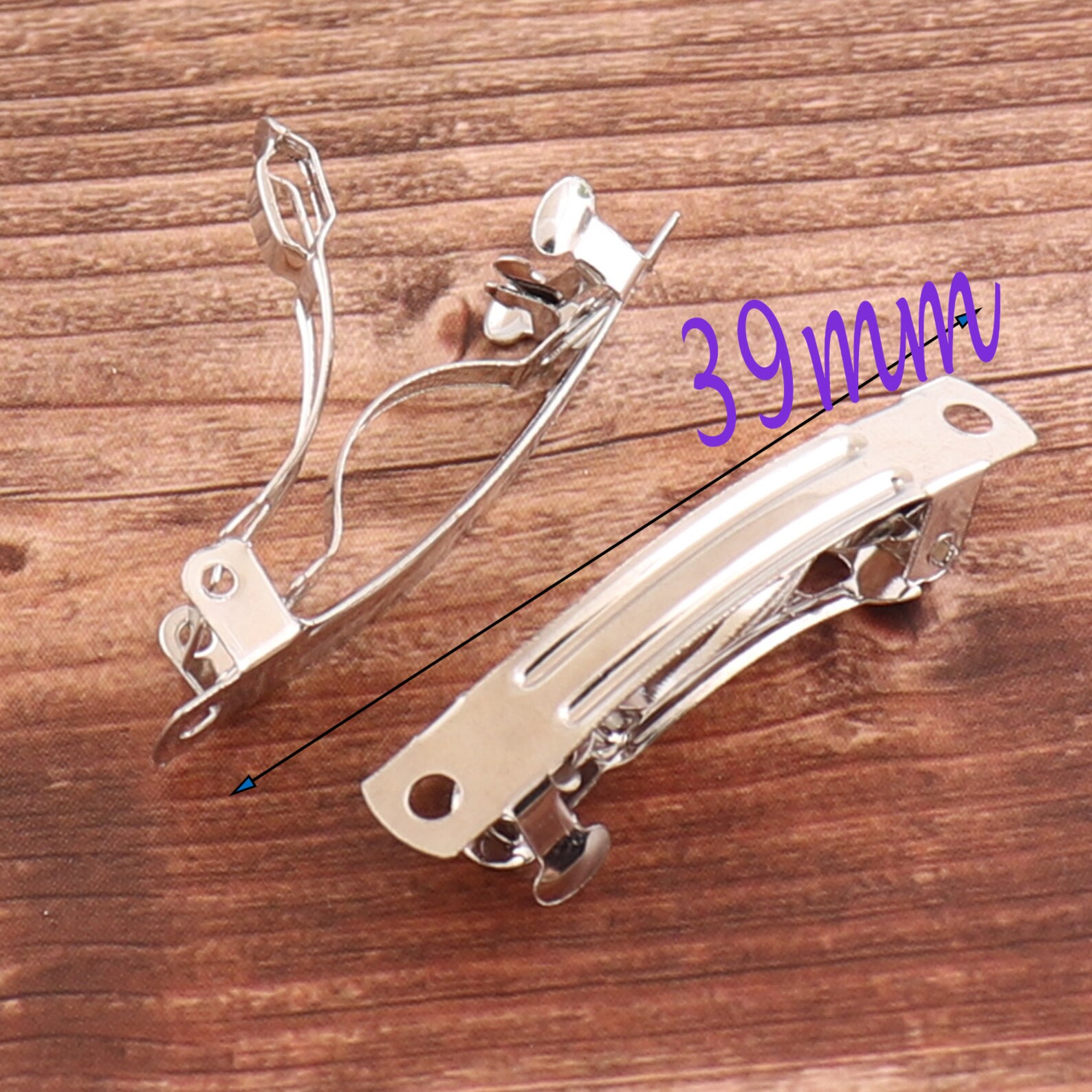 30pcs French Barrettes Clipmetal Clipssilver Clips Bowshair - Etsy