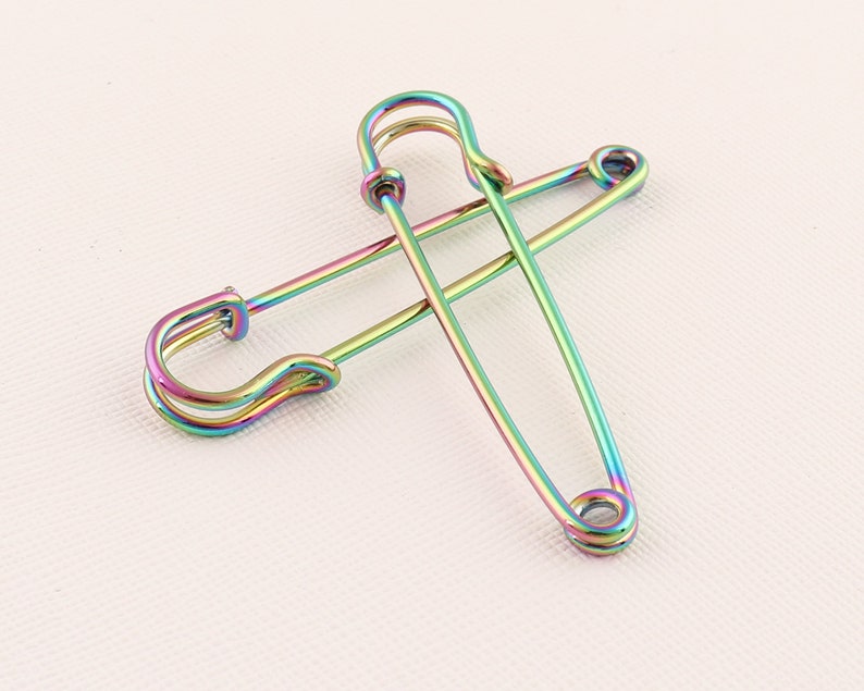 Jewelry Painted Safety Pin 56mmx14mm Jumbo Safety Pins12pcs - Etsy