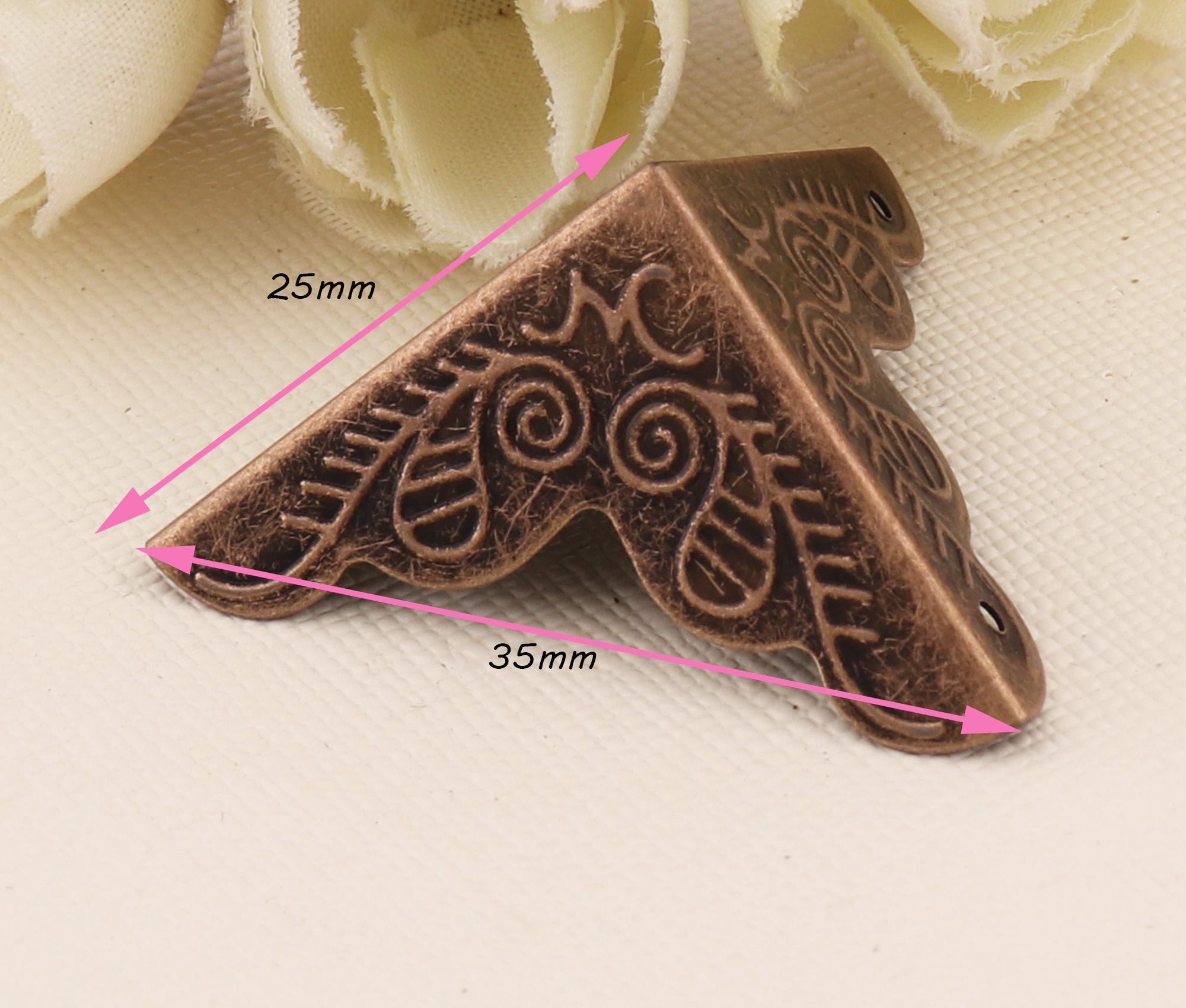 Antique Bronze Corner Protectorswood Corner Decorative - Etsy