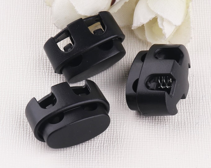 10pcs ,50pcs, 100pcs Single Hole Round Ball Cordlock Cord Lock Toggles ...