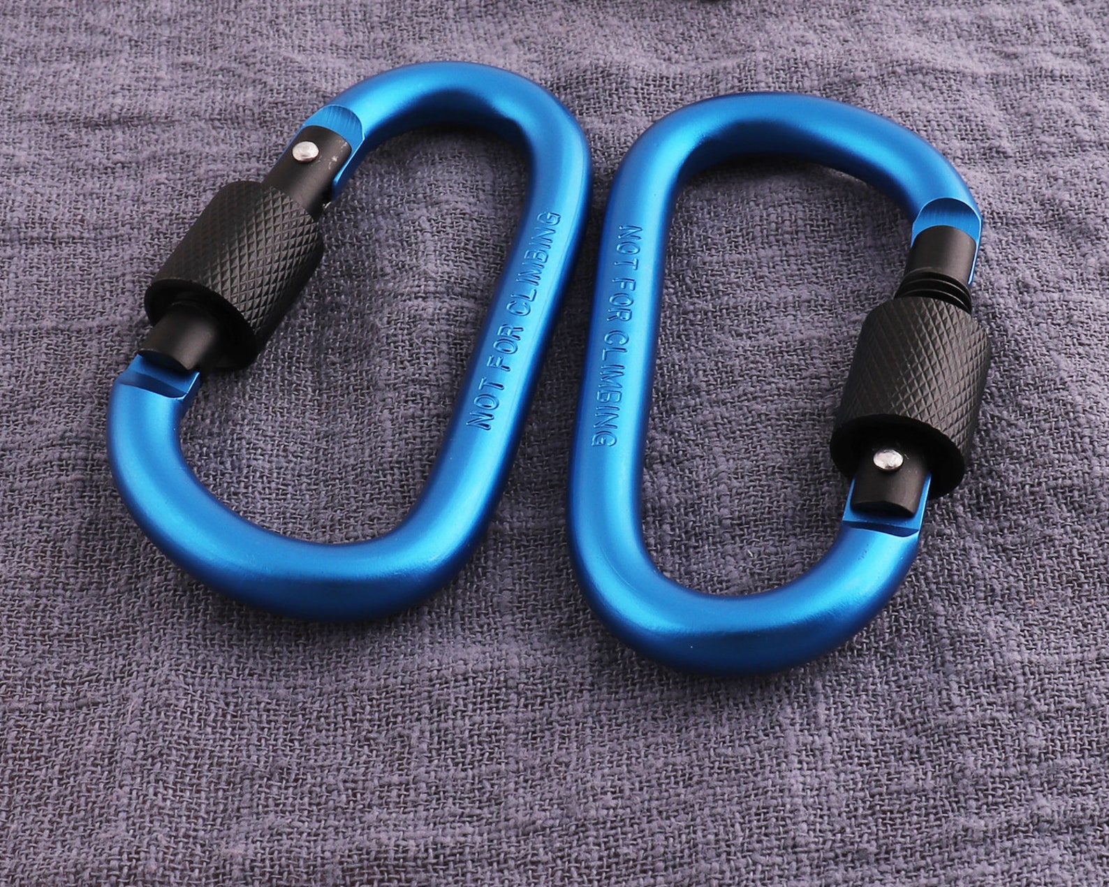 77mmx62mm Blue Large Carabiner 4pcs Aluminum | Etsy
