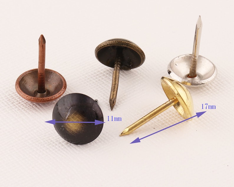 Red Copper/bronze/silver/gold/black Decorative Tacks, 30pcs Upholstery ...