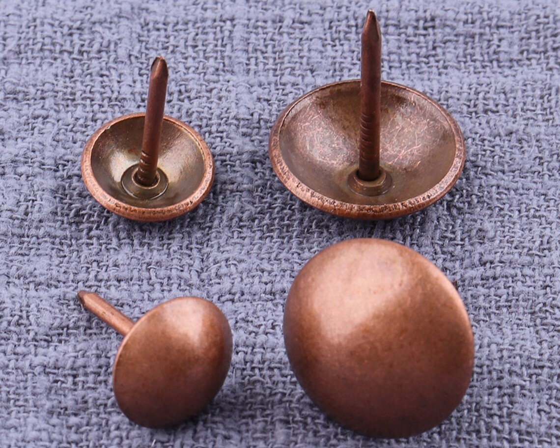 20pcs Copper Round Head Upholstery Decorative Nails/tacks,box Thumb ...
