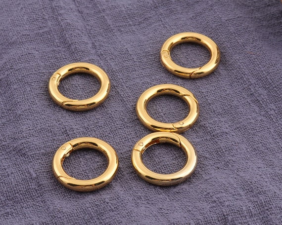 Gold Snap Clipsmall Spring Oval Rings 14pcs Purses Clasps | Etsy