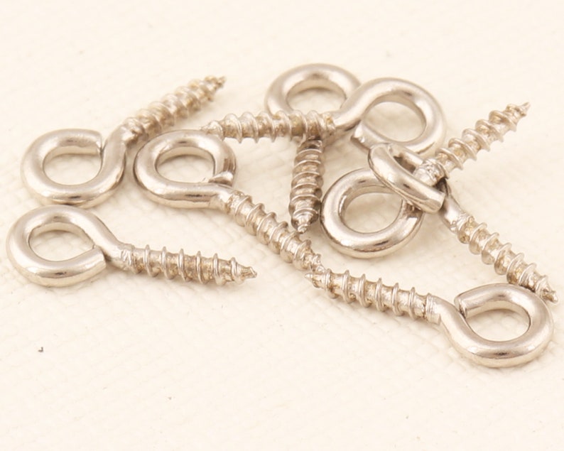 Screw Eye Bailssilver Screw Eyelets Eye Pin Ring Connector - Etsy