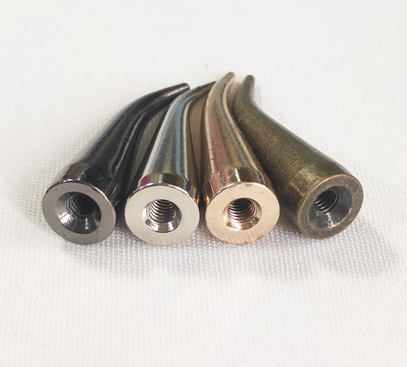 Horn Rivets 37mm Brass Spikes Screw Back Cone Studs Rivets for Bag Hat ...