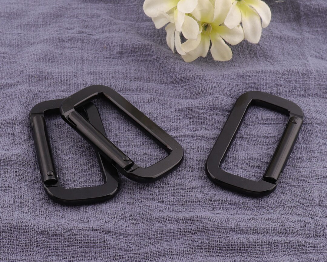 4pcs 48mm Black Aluminum Carabiner,carabiner Clips，personalized ...