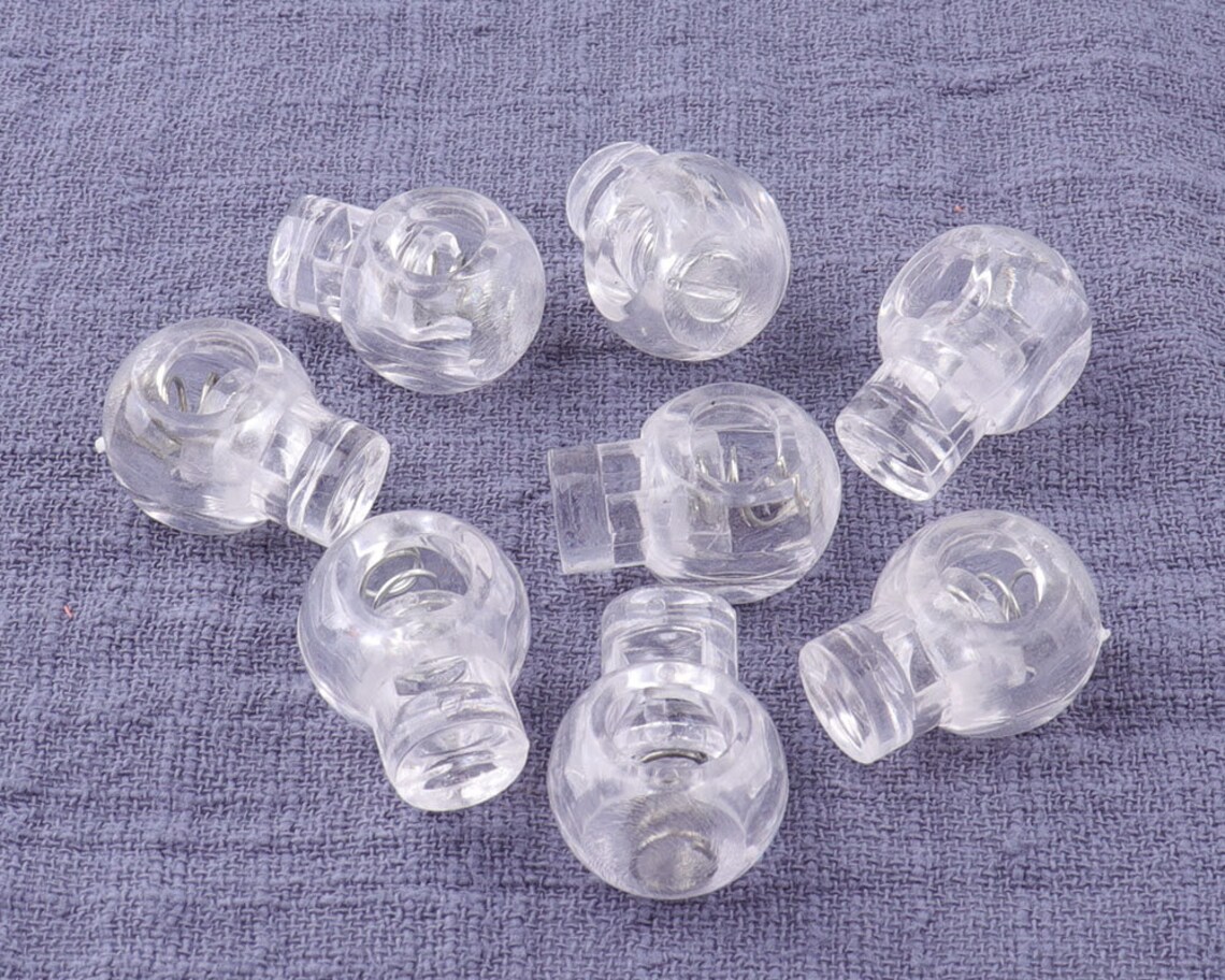 12pcs 22mm Clear Single Hole Round Toggleend Toggles With | Etsy