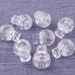12pcs 22mm Clear Single Hole Round Toggle，end Toggles With Metal Spring ...