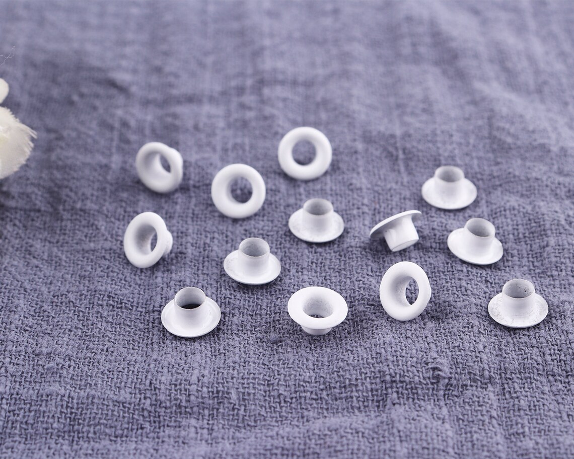 120pcs4mm White Eyelets Grommets small Round Grommet - Etsy