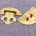 Gold Box Locks, 50mm Wooden Box Lock, Twist Lock, Clutch Lock, Antique ...