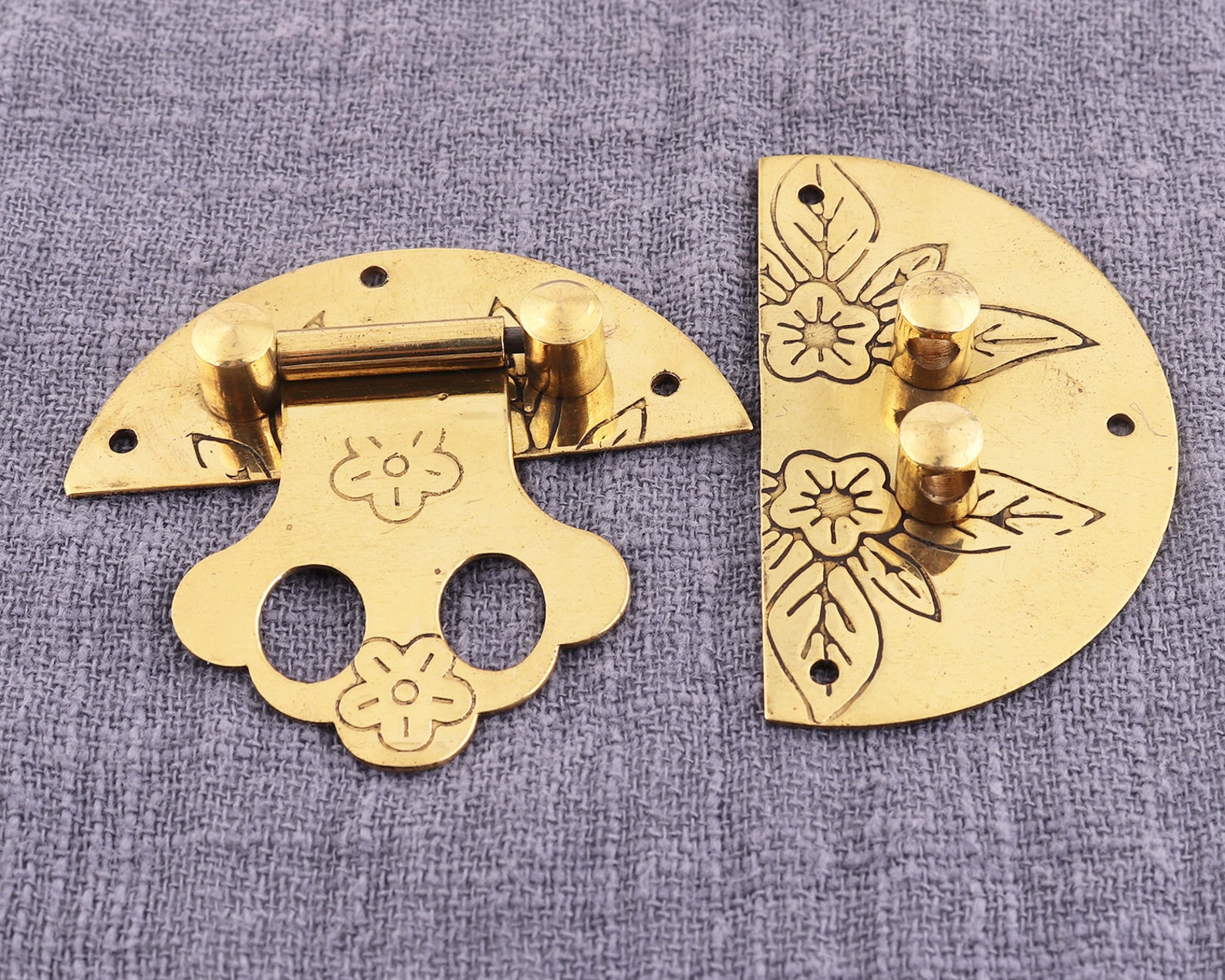 Gold Box Locks, 50mm Wooden Box Lock, Twist Lock, Clutch Lock, Antique ...