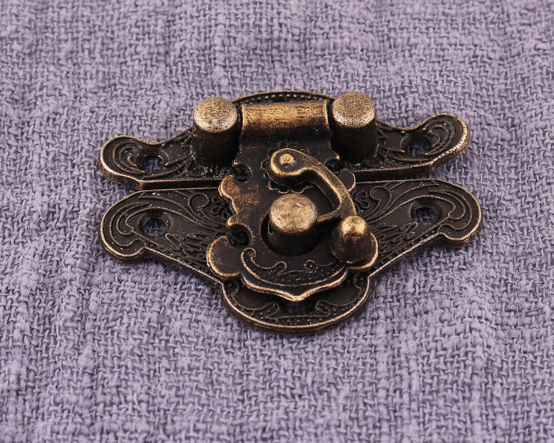 Antique Bronze Latch, 2set Wooden Box Lock, 38mm Jewelry Box Lock ...
