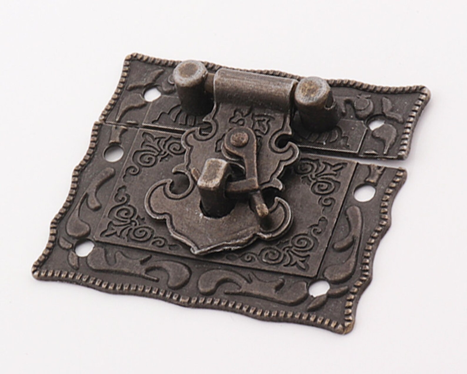 Antique Bronze Jewelry Box Latch Box Catchesbuckle - Etsy