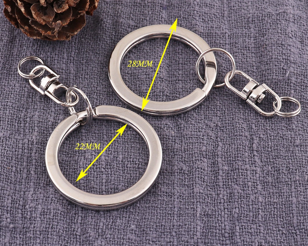 Split Key Ring, 20pcs Round Split Rings, 22mm Metal Key Rings, Key ...