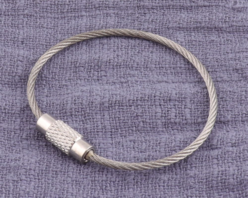 150mm Stainless Steel Wire Key Ring 20pcs Stainless Steel | Etsy