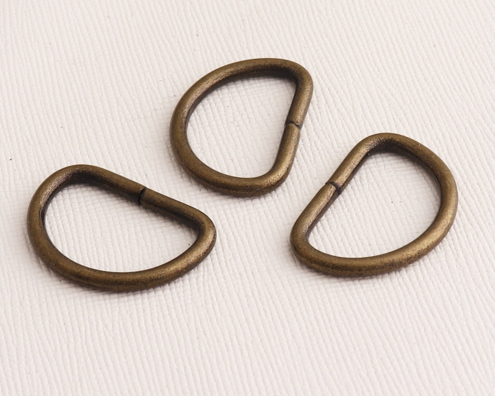 Half D-shaped Metal Bucklesantique Bronze D Rings for | Etsy