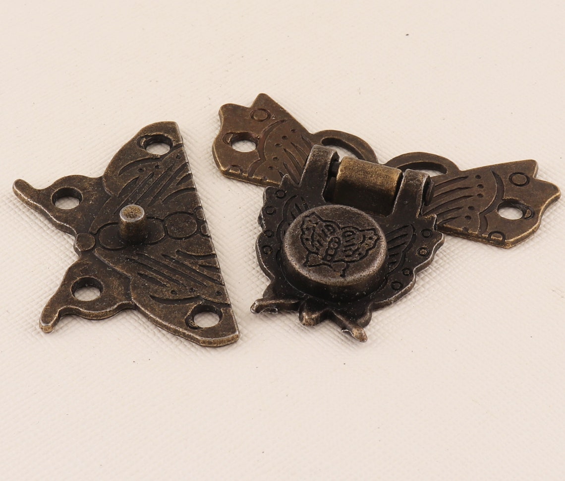 Lock Latchantique Bronze Latch Claspjewelry Box - Etsy