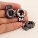 Gun Black Cord Stopper Lock End Toggles With Metal Spring,toggle Button ...