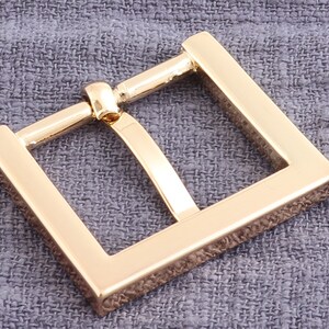 Gold Adjust Pin Buckle，single Prong Belt Buckle ，square Center Bar ...